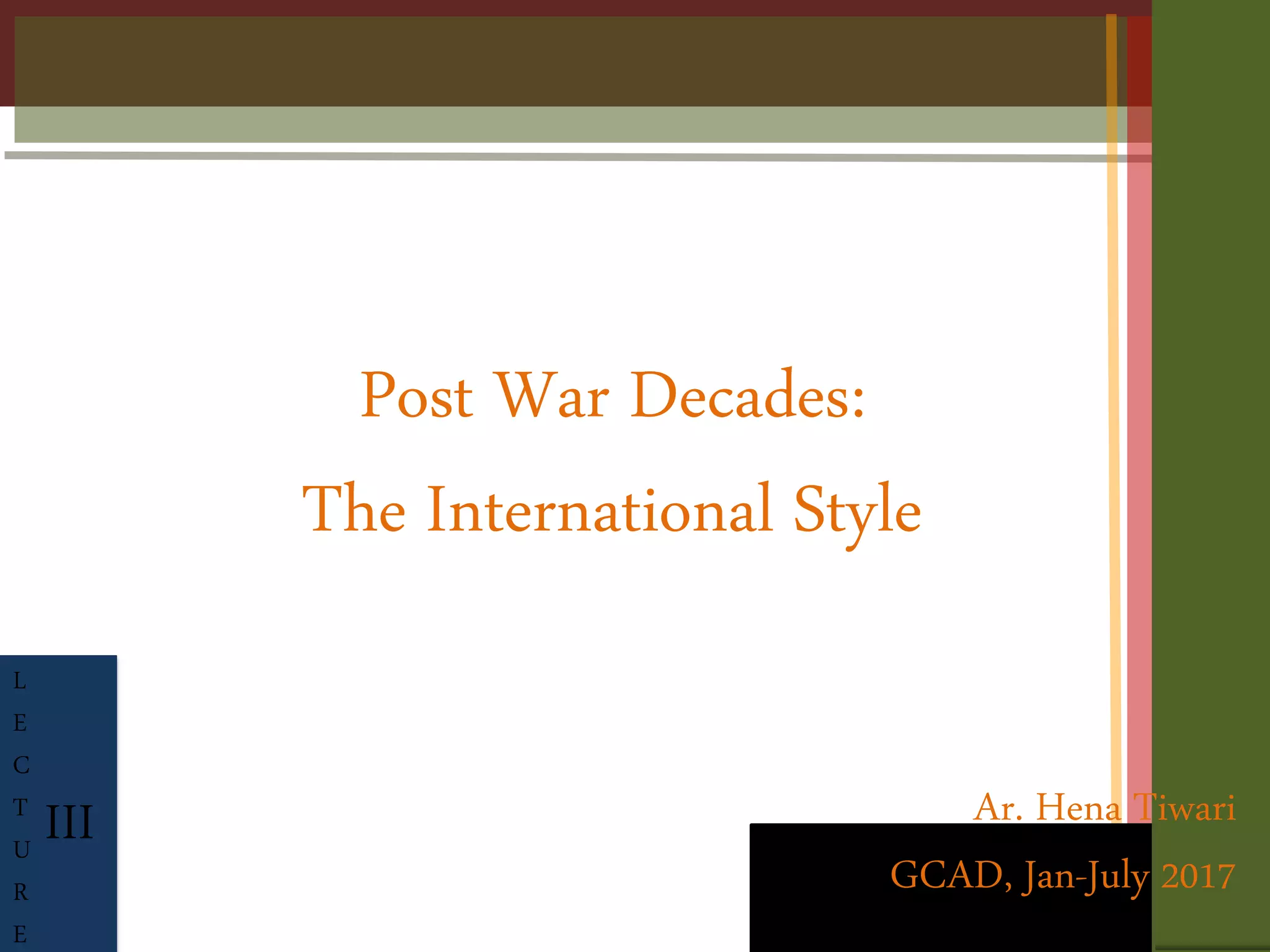 Lecture iii post modernism | PDF