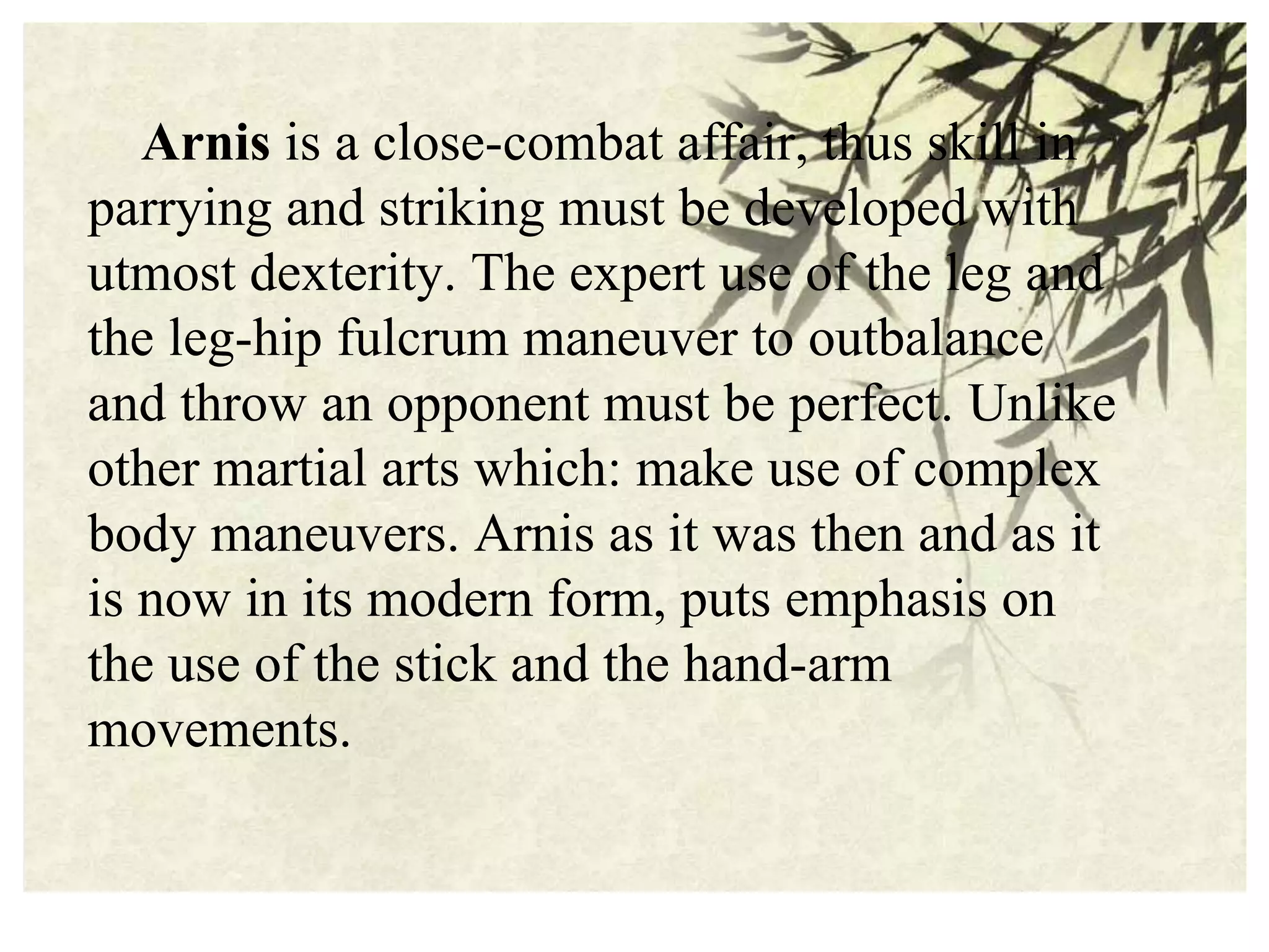 Lecture in arnis | PDF