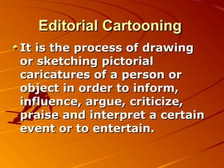 Lecture in Editorial Cartooning | PPT