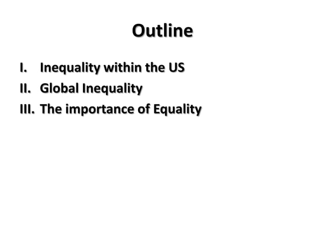 Inequality Charts (US and Global) | PPT