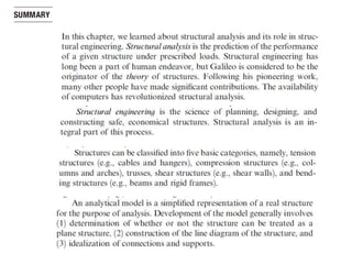Theory 1 : Lecture in introduction to structural analysis | PPTX