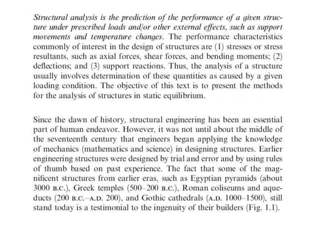 Theory 1 Lecture In Introduction To Structural Analysis Ppt