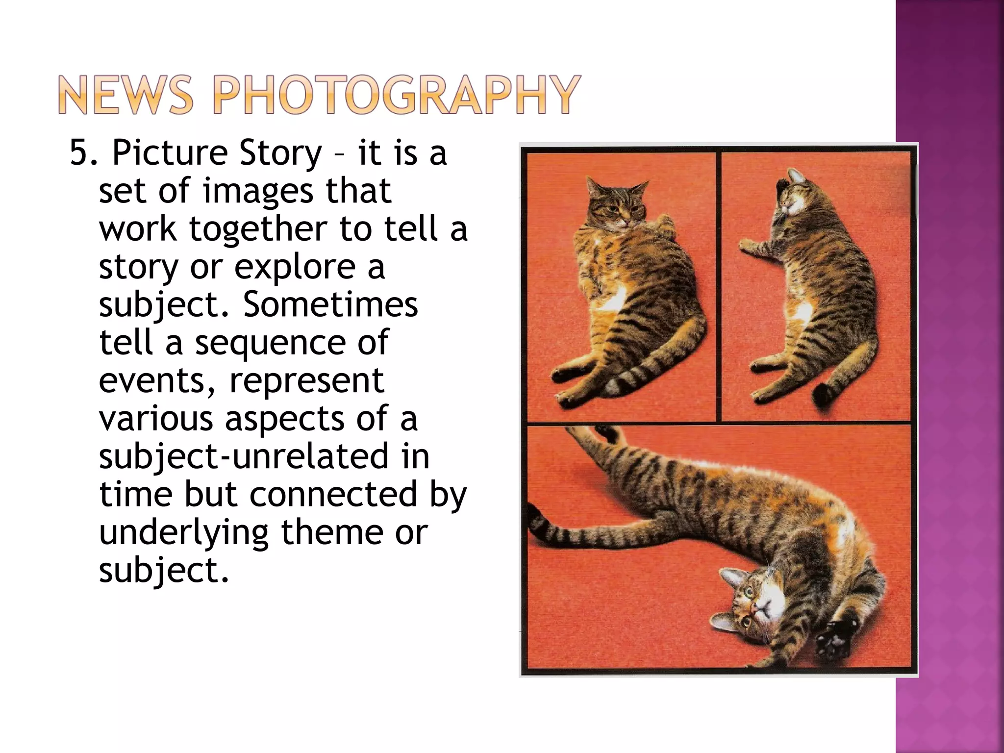 Lecture in Photojournalism | PPT | Photography | Arts and Crafts