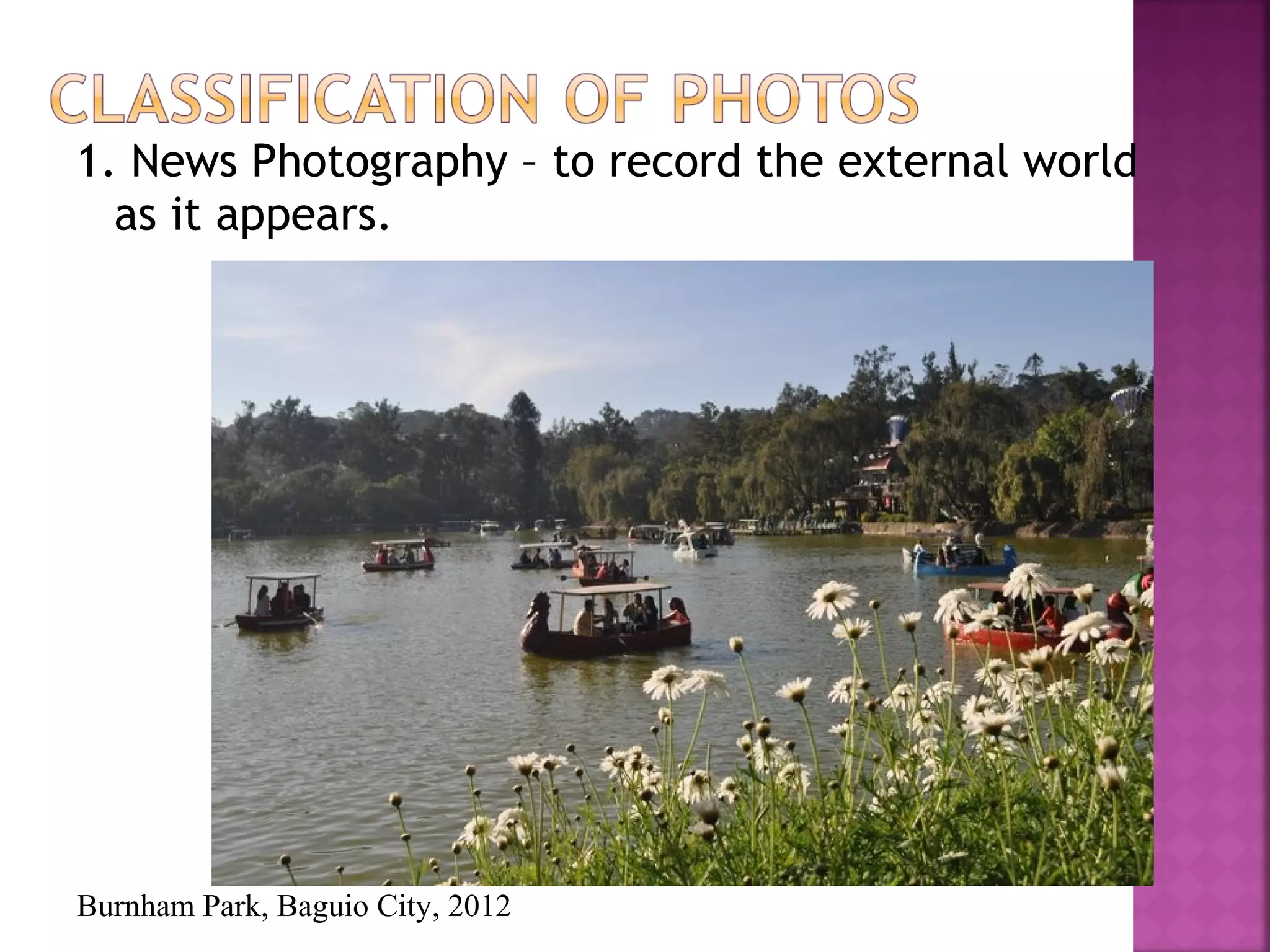 Lecture in Photojournalism | PPT | Photography | Arts and Crafts