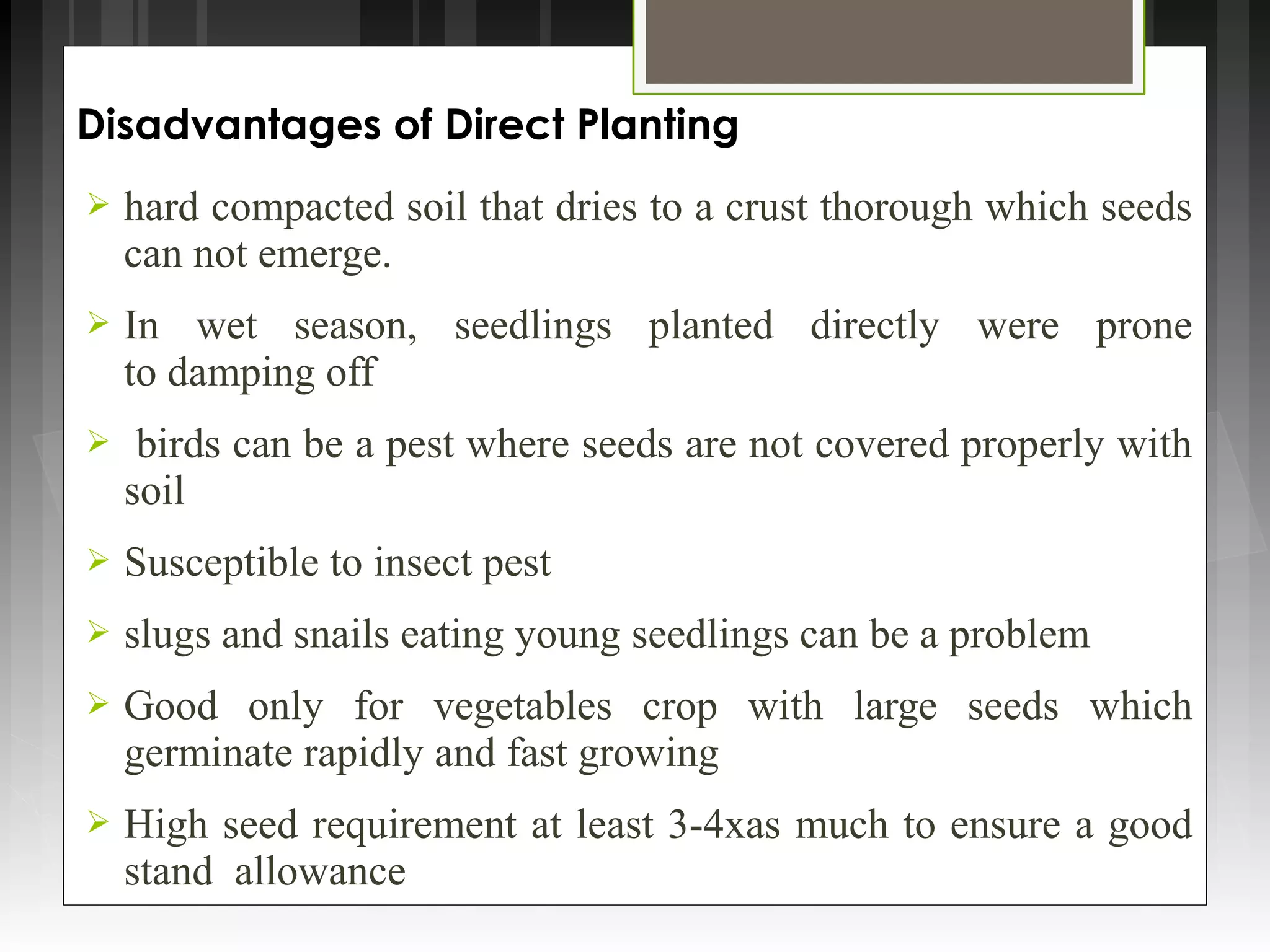 Lecture in seedling production | ODP