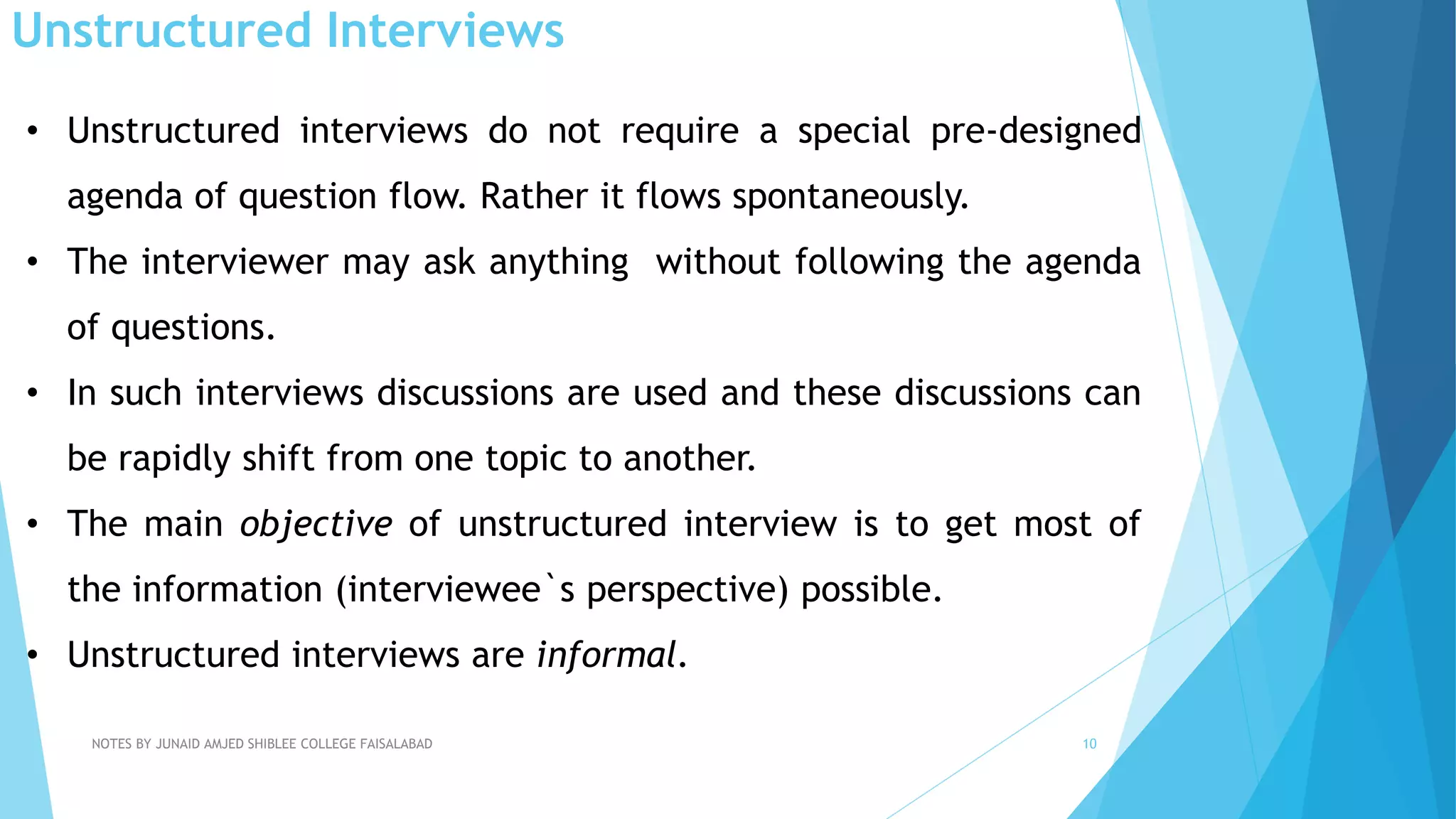Lecture interview | PPT