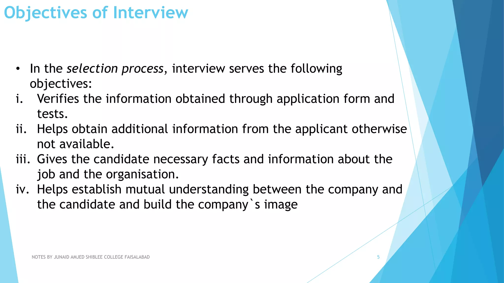 Lecture interview | PPT