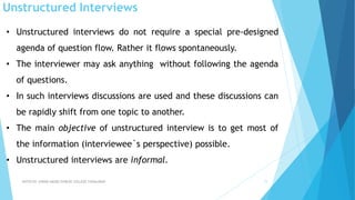 Lecture interview | PPT