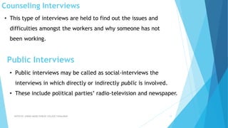 Lecture interview | PPT