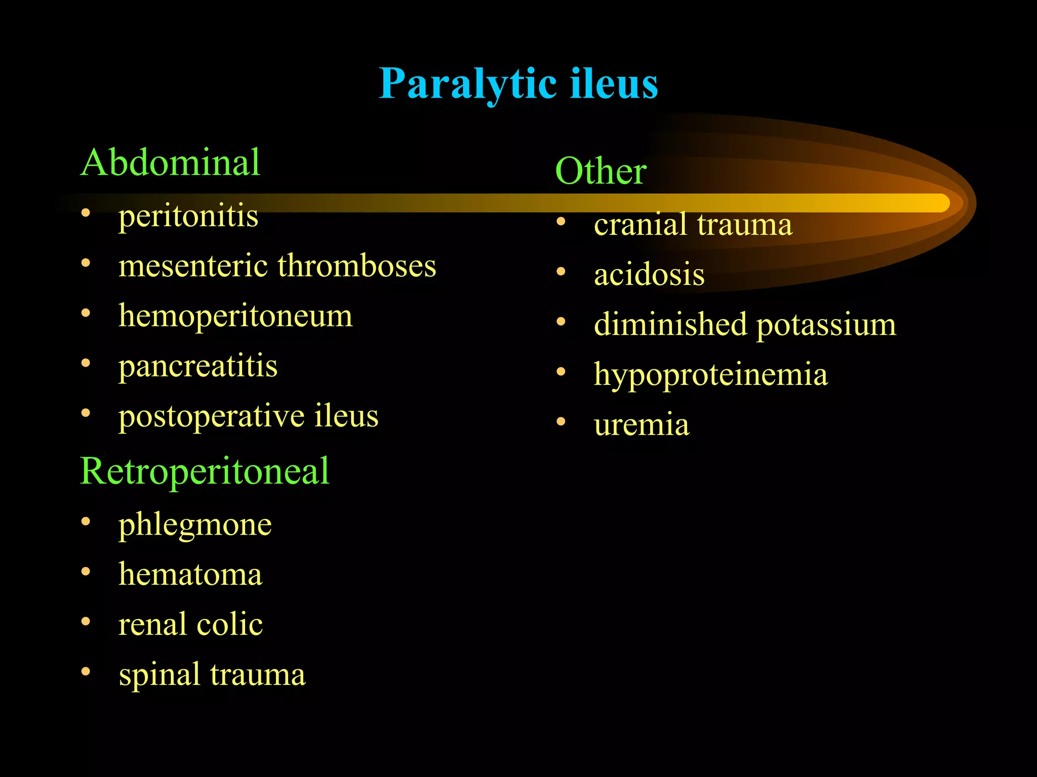 Intestinal obstruction | PPT