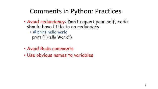 Lecture Introduction to Python 2024.pptx | Programming Languages | Computing