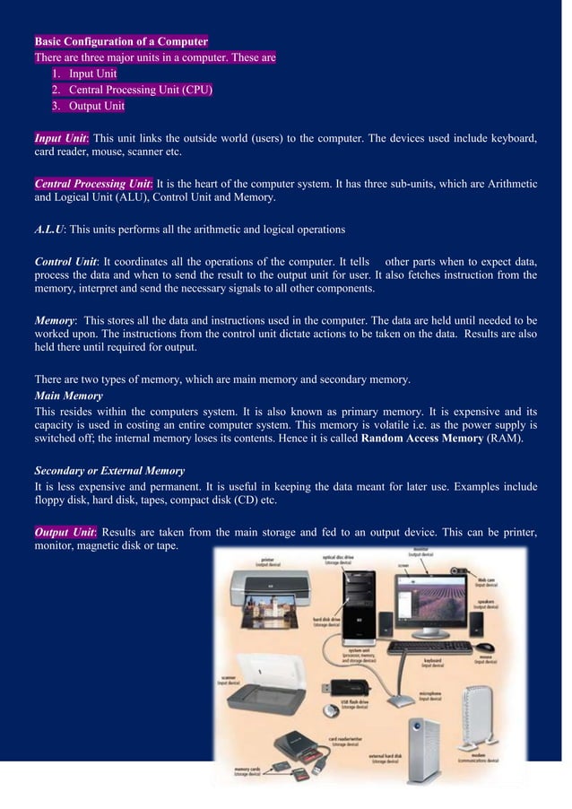 Lecture on Computer Introduction | PDF