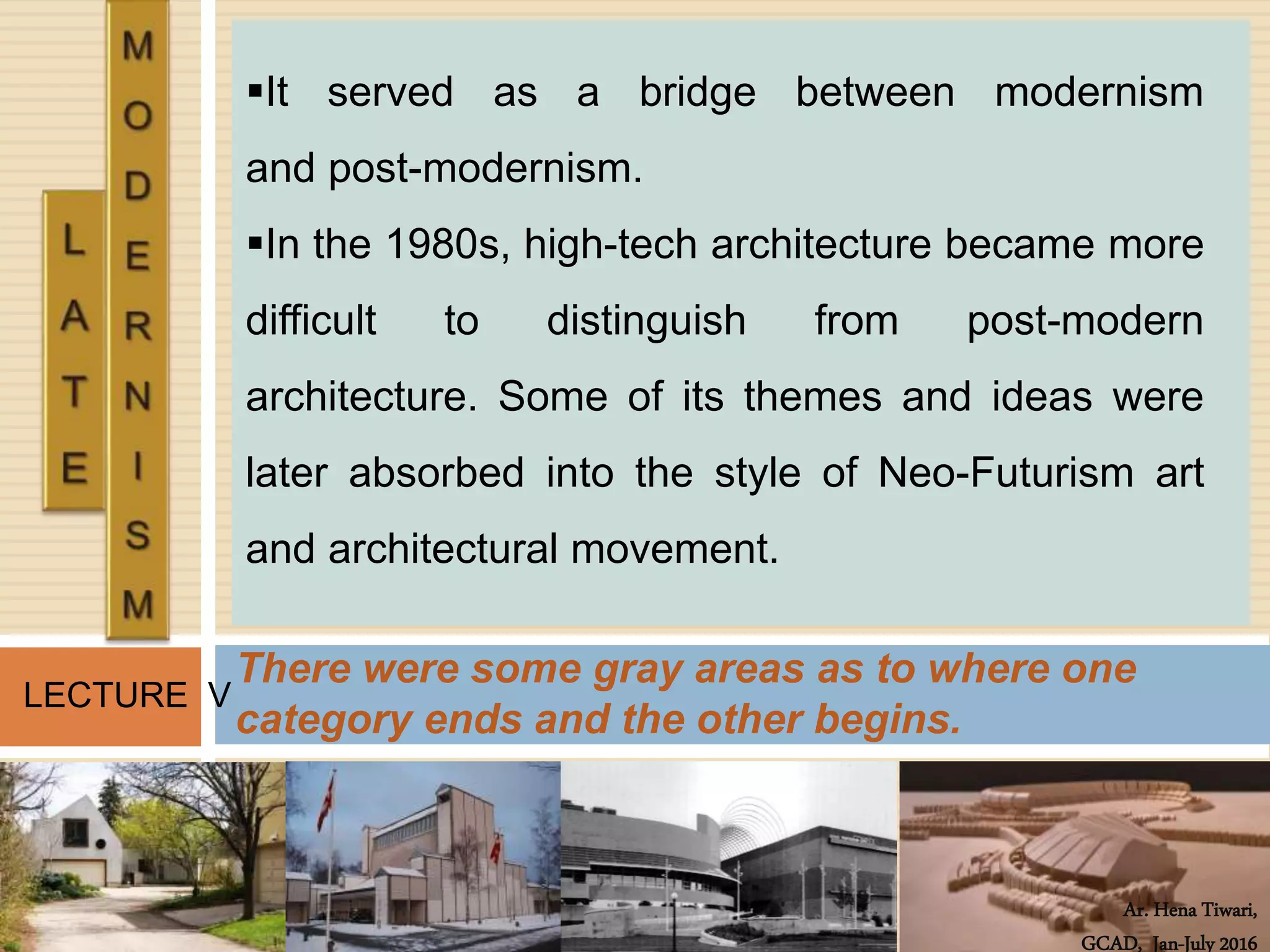 Lecture iv late modernism | PPTX