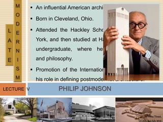 Lecture iv late modernism | PPTX