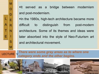 Lecture iv late modernism | PPTX