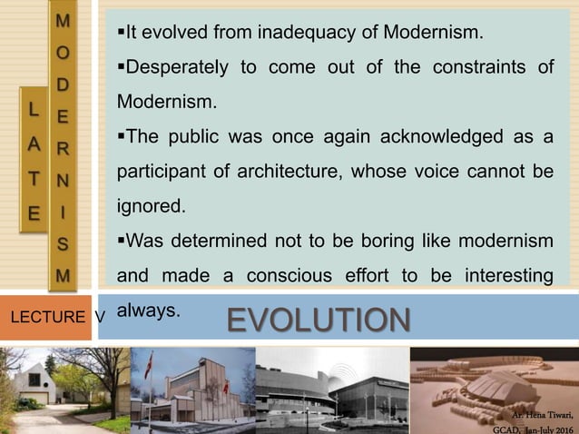 Lecture iv late modernism | PPTX