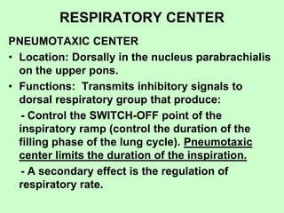 Lecture IV Regulation of ventilation (DIANE)-1.ppt