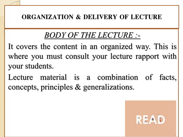 Lecture method of teaching | PPTX