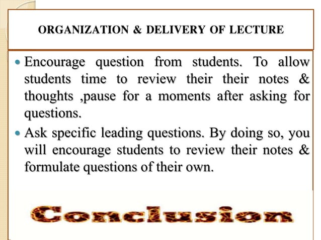 Lecture method of teaching | PPTX