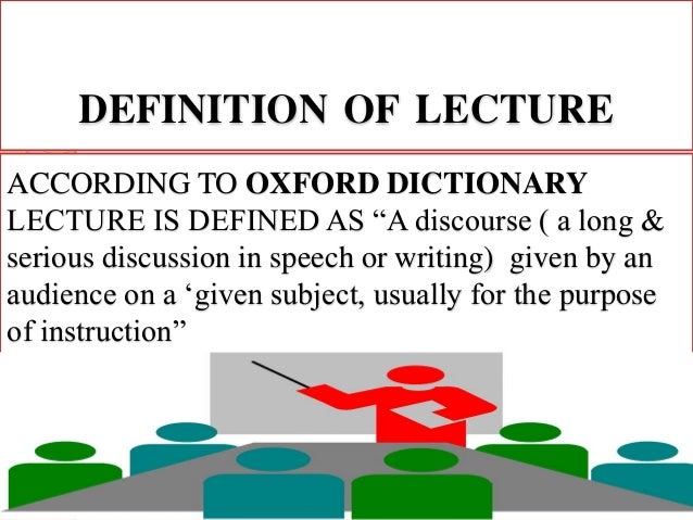 Lecture method of teaching