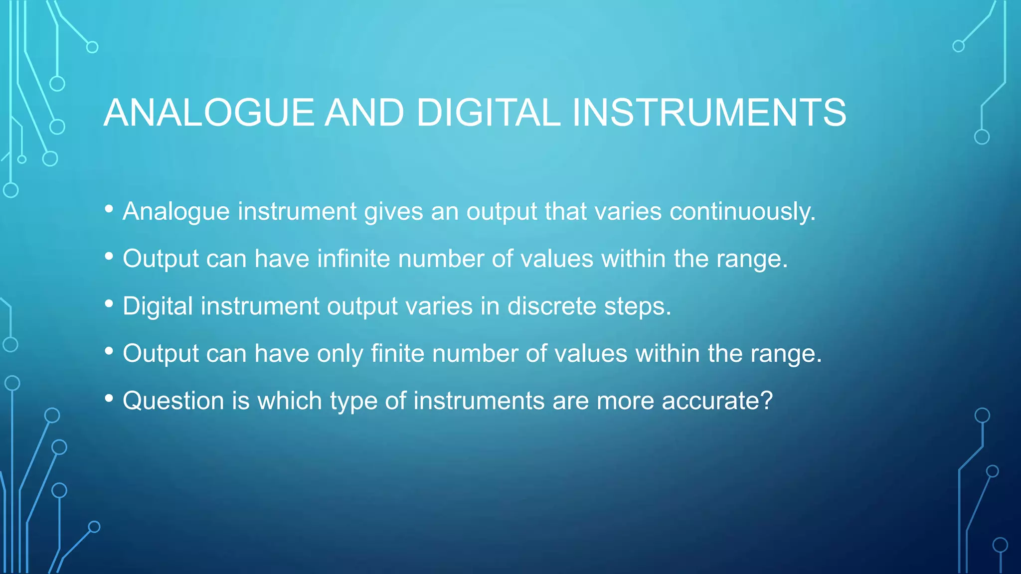Instrumentation & Measurement: An Introduction about Measurement ...