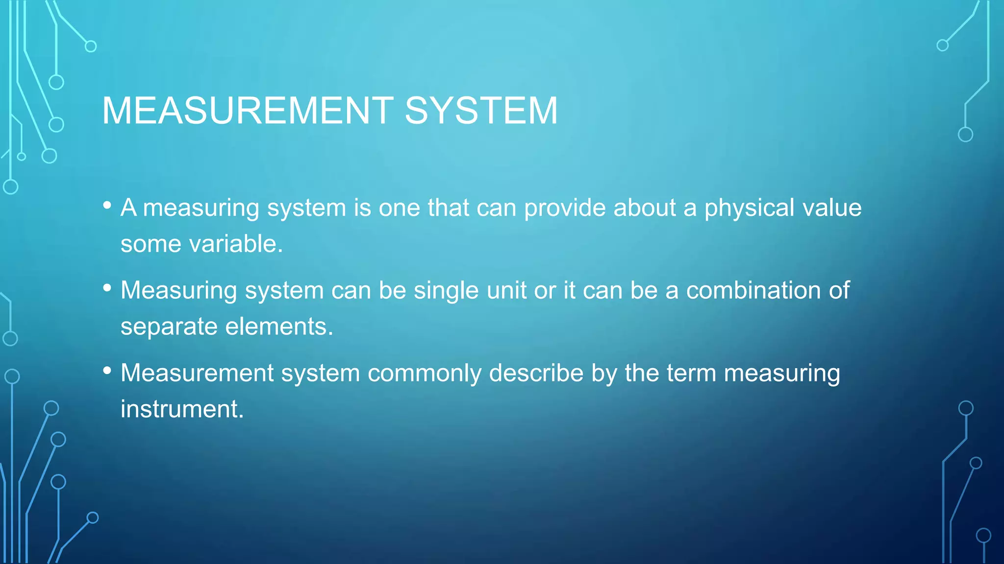 Instrumentation & Measurement: An Introduction about Measurement Systems | PPTX | Musical ...