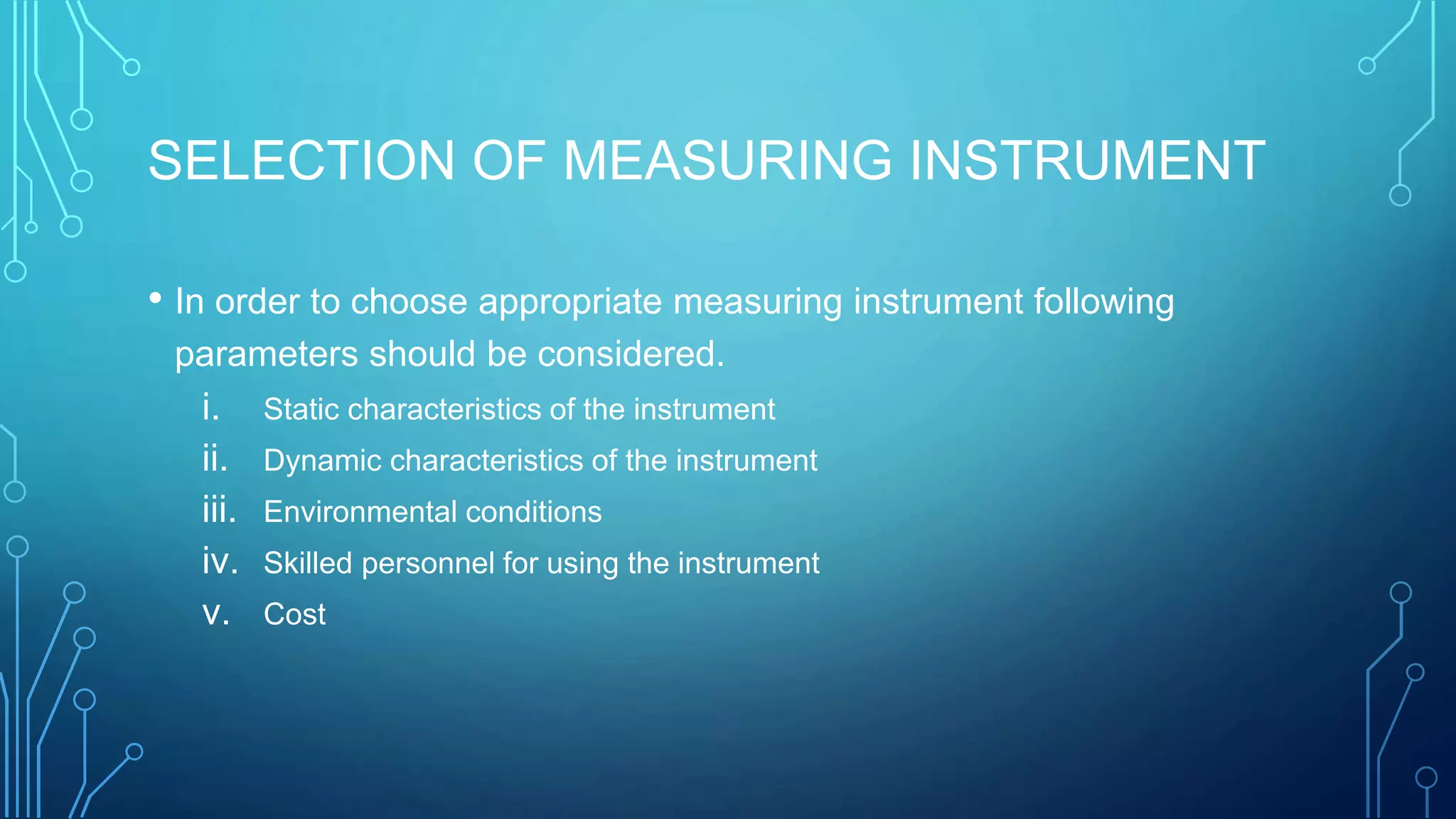 Instrumentation & Measurement: An Introduction about Measurement Systems | PPTX