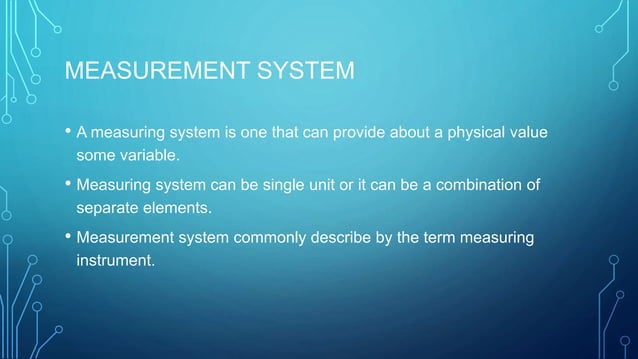 Instrumentation & Measurement: An Introduction about Measurement ...