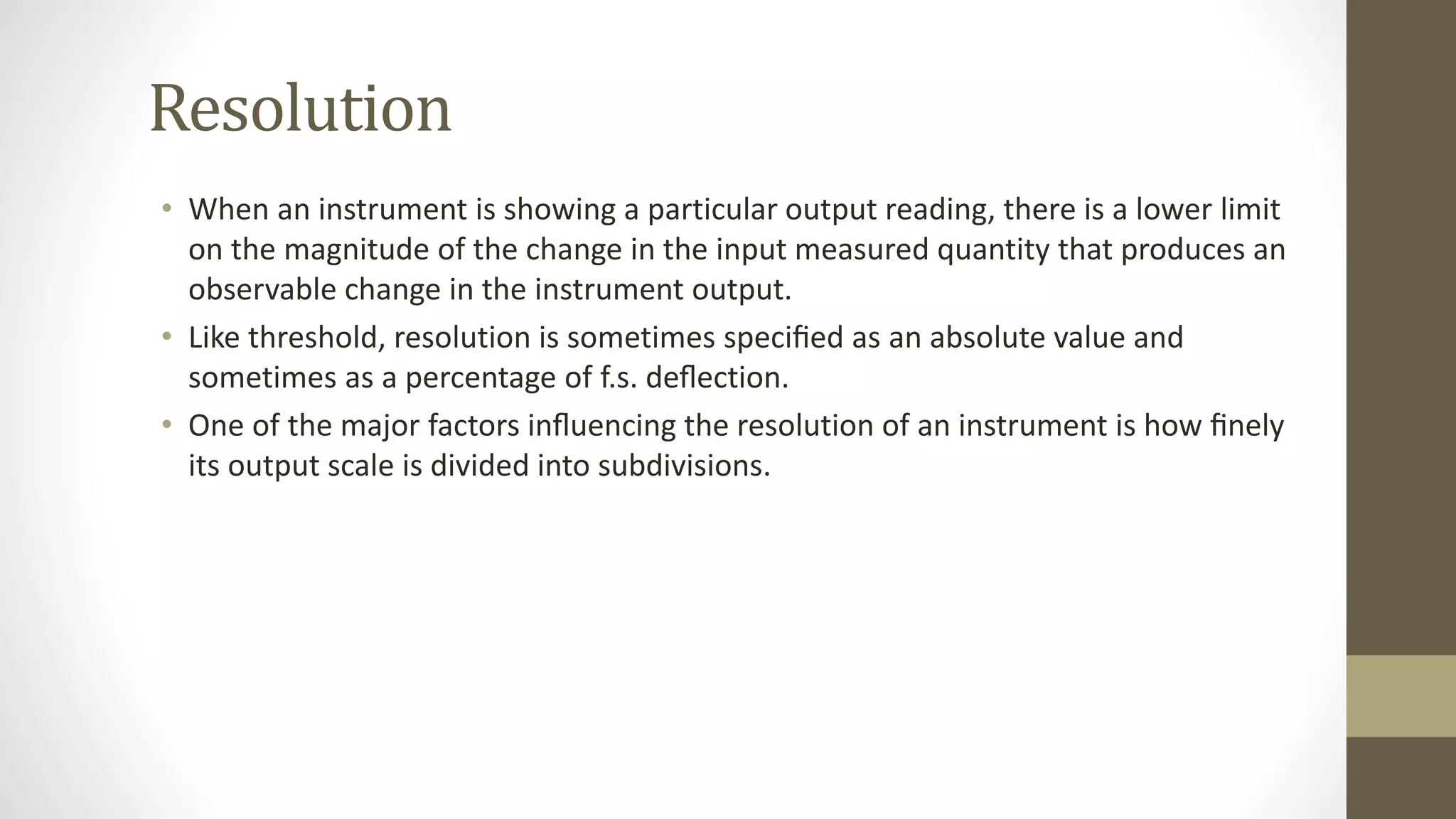 Instrumentation & Measurement: Types and Static Characteristics of ...
