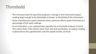 Instrumentation & Measurement: Types and Static Characteristics of ...