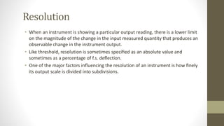 Instrumentation & Measurement: Types and Static Characteristics of ...