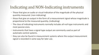 Instrumentation & Measurement: Types and Static Characteristics of ...