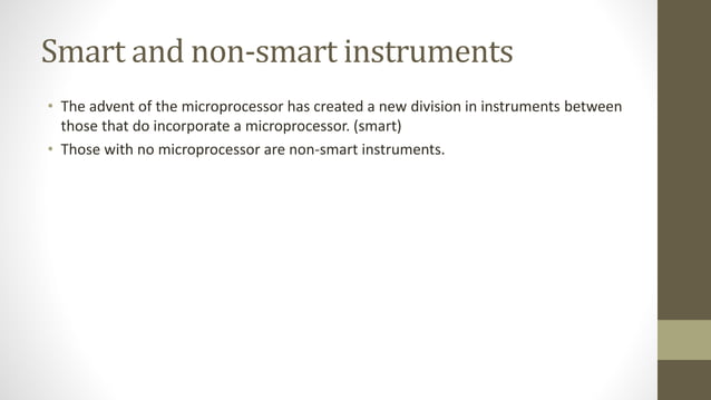 Instrumentation & Measurement: Types and Static Characteristics of ...