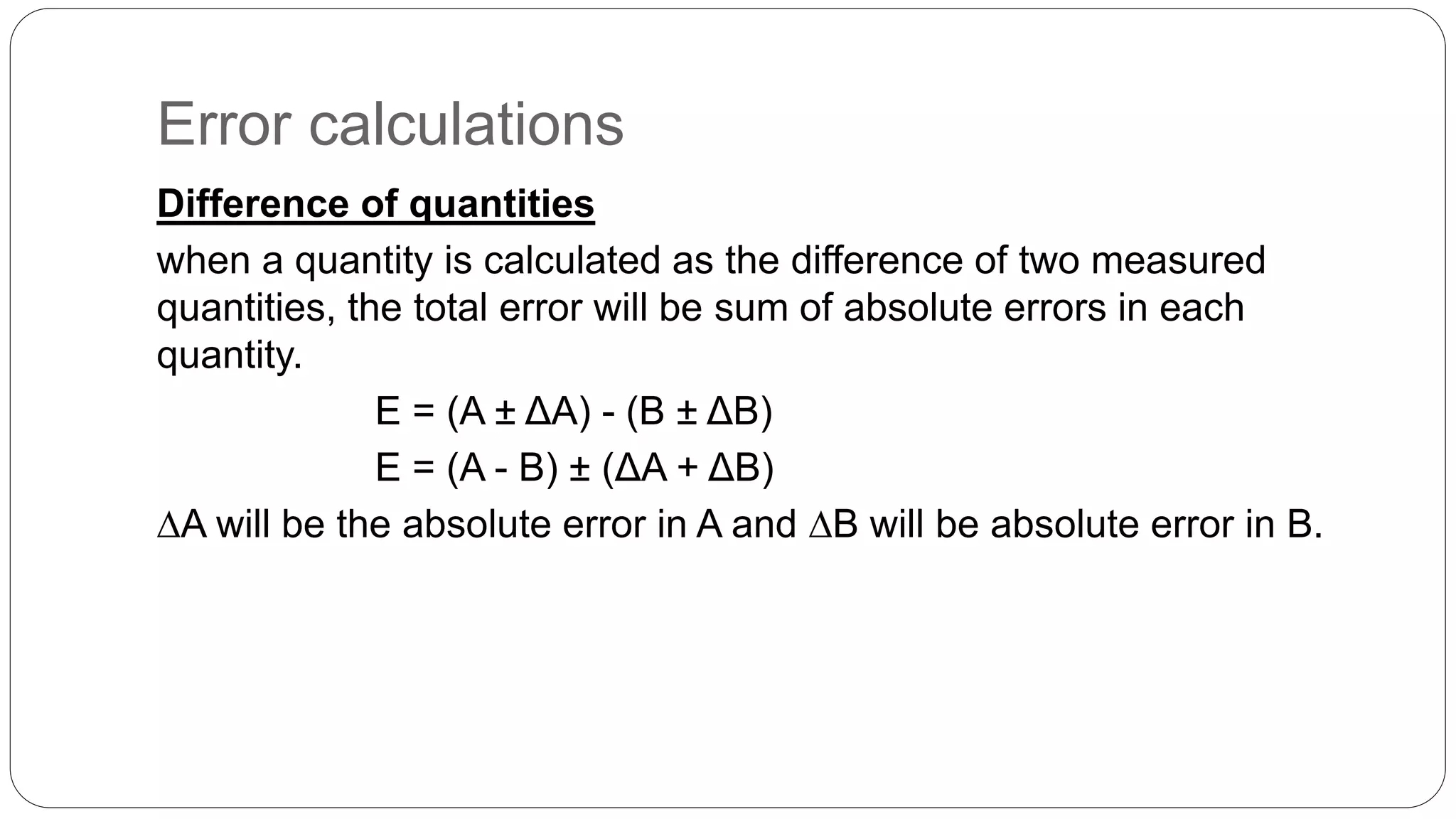 Instrumentation And Measurement Error And Its Types Pptx