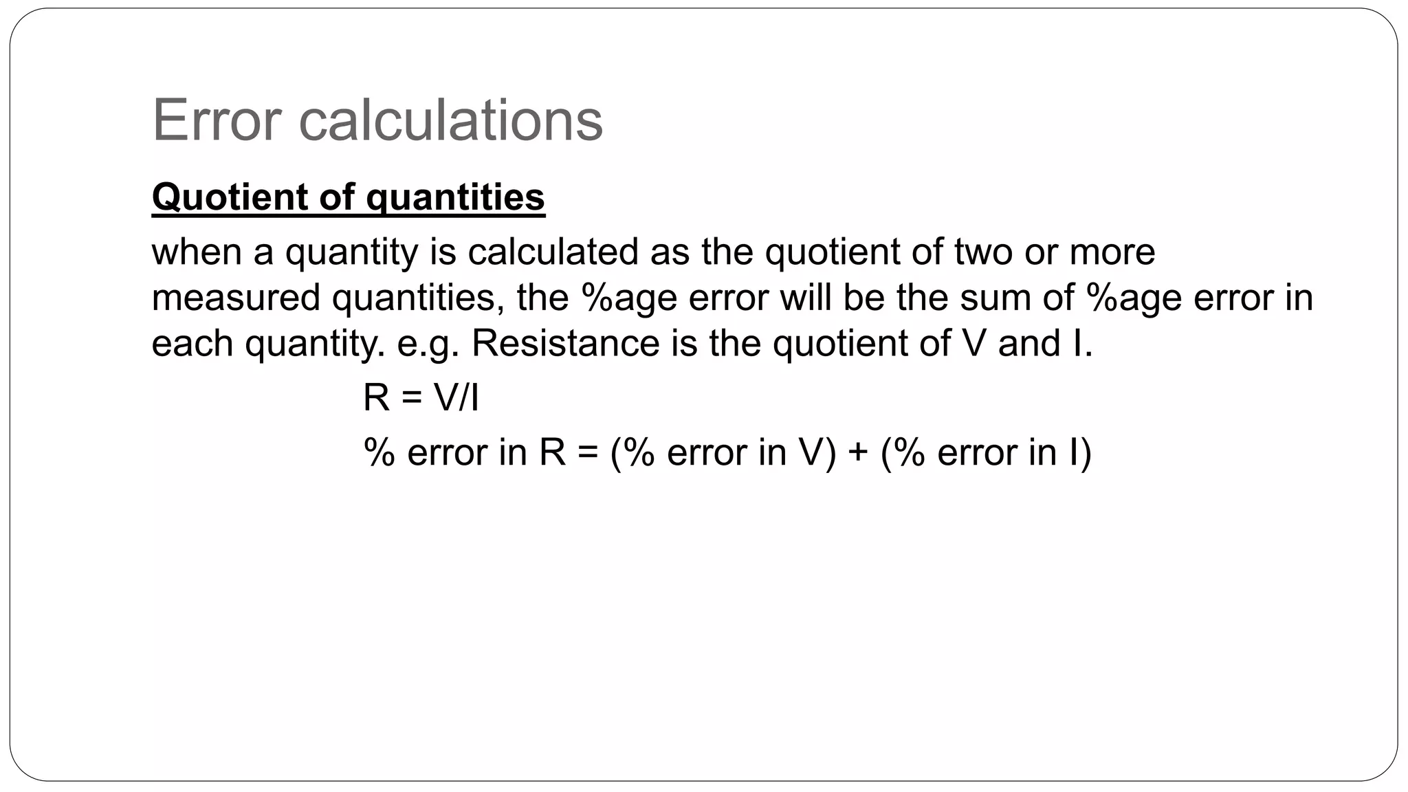 Instrumentation And Measurement Error And Its Types Pptx