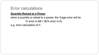 Instrumentation & Measurement: Error and Its Types | PPTX