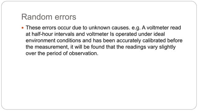 Instrumentation And Measurement Error And Its Types Pptx