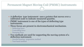 Instrumentation & Measurement: Electromechanical Instruments | PPTX
