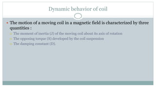 Instrumentation & Measurement: Electromechanical Instruments | PPTX