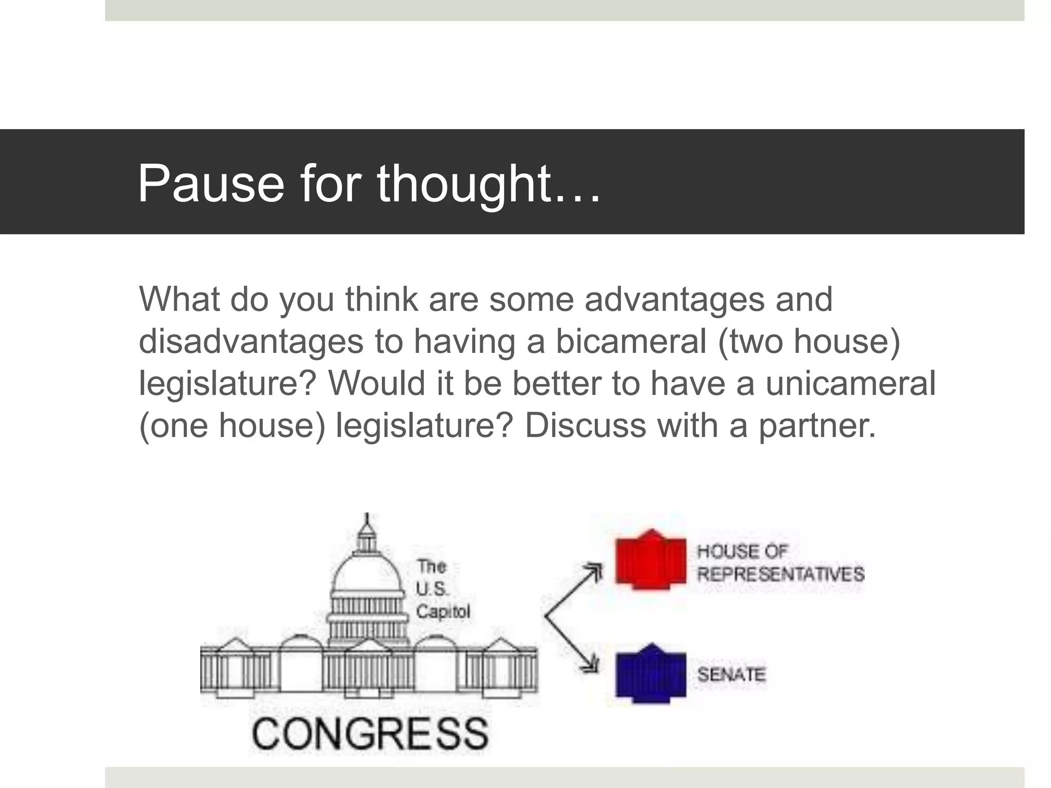 The Legislative Branch | PPT