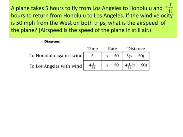 Lecture linear word problems additional | PPTX | Rail Travel | Travel Type