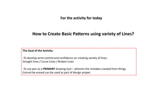 Lecture line as design elements | PPT