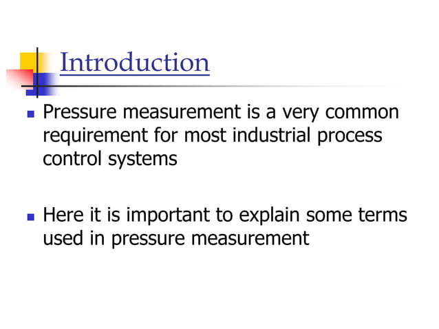 pressure measurement | PPT