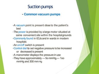 #Lecture medical vacuum and suction | PPTX | Lung and Respiratory ...