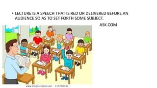 Lecture method | PPTX