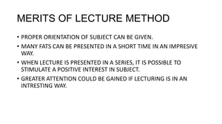 Lecture method | PPTX