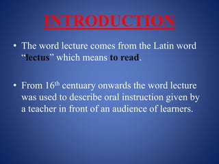 Lecture method | PPTX