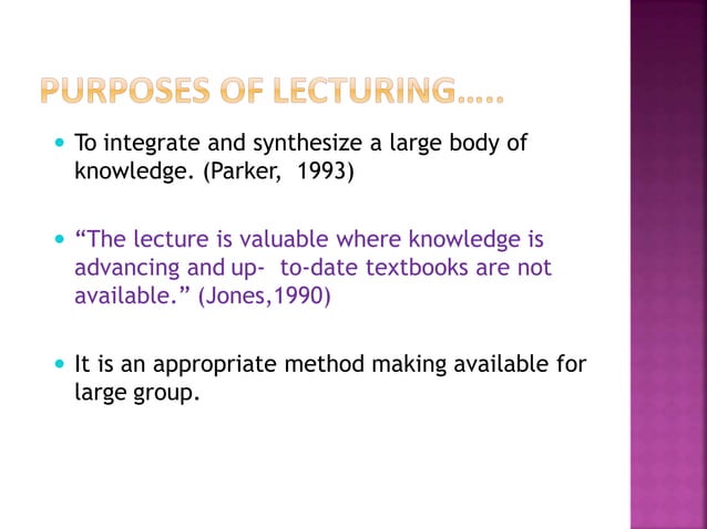 Lecture method व्याख्यान विधि | PPTX