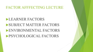 lecture Method lecture method advantage lecture cum discussion method ...