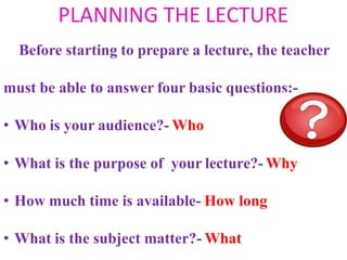 Lecture method | PPTX